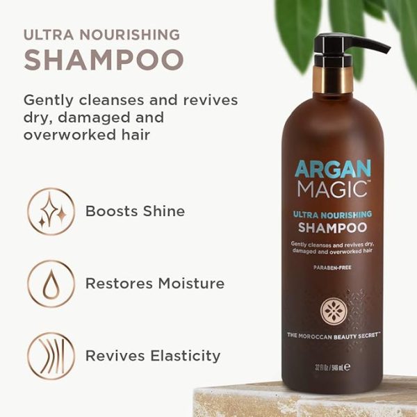 Argan Magic Shampoo, Curl Cream, Hair Mask, Hydration & Shine