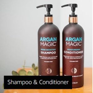Argan Magic Shampoo, Curl Cream, Hair Mask, Hydration & Shine